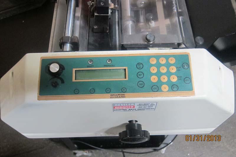 Lot #42: Graphic Wizard Model K Numbering / Perfing / Scoring Machine ...